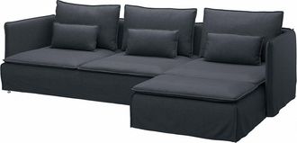 IKEA SÖDERHAMN 4er-Sofa mit Récamiere