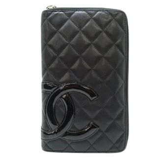 Chanel Portefeuille long vintage (&agrave; deux volets) Pre-owned - Femme - Pre-owned - Noir - Taille: ONE Size