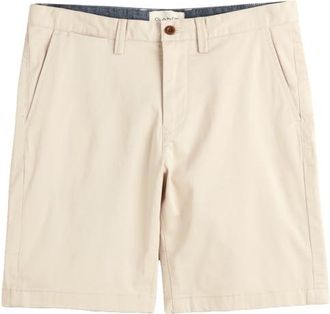 GANT Slim Twill Shorts, Putty, 32 Homme