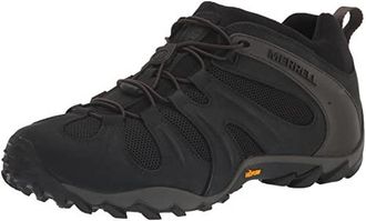 Merrell Homme Chameleon 8 Stretch Tactical Work Shoes, Waterproof Nubuck & Mesh Upper Ultra-Lightweight Hiking Chaussures de Trekking, Noir, 43 EU
