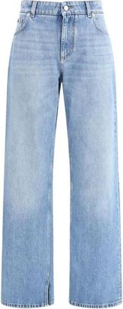 Dolce & Gabbana Femme, Jeans, Bleu, Taille: 36 FR Jean droit classique en denim