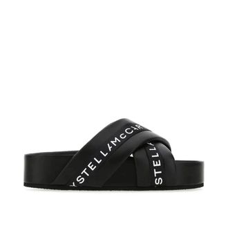 Stella McCartney Logo Pantoletten - - Shoes - Damen - Schwarzk - 41 EU