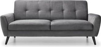 Julian Bowen Monza 3-Sitzer-Sofa, Dunkelgrau