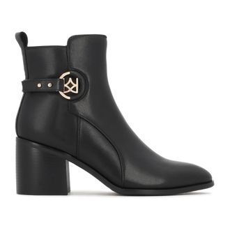 Kazar Lederstiefel mit breitem Absatz - - Shoes - Damen - Schwarzk - 39 EU