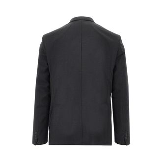 Mars&eacute;m Stretch wool-blend double-breasted jacket Man 48