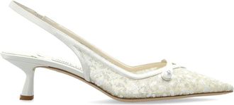 Jimmy Choo London Femme, Chaussures, Blanc, Taille: 40 EU Amita 45 Heeled Chaussures