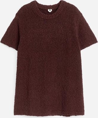 Arket Locker Gestricktes T-Shirt -Rot