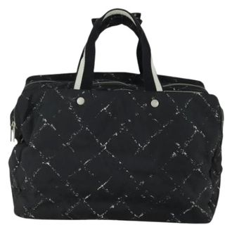Chanel unisex, Pre-owned, Noir, Taille: ONE Size Sac Week-end en nylon Pre-owned