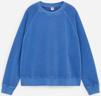 Arket Frottee-Sweatshirt -Blau
