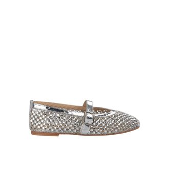 Alma En Pena Netz-Ballerina mit Strass - - Shoes - Damen - Grau - 37 EU