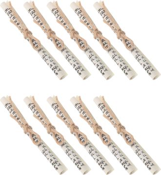 Soimiss 10 St&uuml;ck Teiliges Mezuzah Schriftrollen Koscher Hebr&auml;ische T&uuml;rsegensrolle Handgefertigt aus Robustem Papier f&uuml;r J&uuml;dische Haussegen Religi&ouml;se T&uuml;rdekora