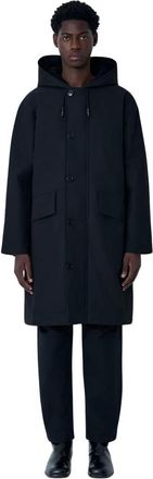 Margaret Howell Parka Deck &agrave; Capuche - Homme - Manteaux - Noir - Taille: M