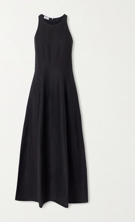 Brunello Cucinelli Midikleid Aus Twill - Schwarz