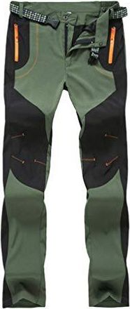 LaoZan Unisexe Pantalon de Randonn&eacute;e dext&eacute;rieur Pantalon Extensible L&eacute;ger et Respirant &agrave; S&eacute;chage Rapide pour Sports dalpinisme (Arm&eacute;e Verte(Femme),L)