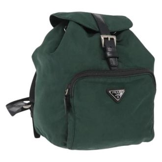 Prada Pre-owned Vintage Nylon Rucksack - - Pre-owned - Damen - Gr&uuml;n - ONE SIZE