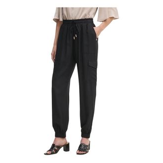 Gaud&igrave; Taschen-Jogginghose mit Kordelzug - - Trousers - Damen - Schwarzk - S