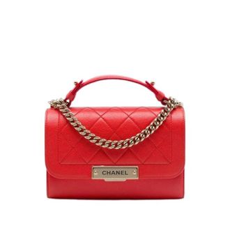 Chanel Pre-owned Label Click Satchel - - Pre-owned - Damen - Rot - ONE SIZE