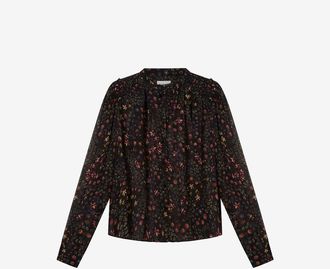 Isabel Marant Blouse Florine - Femme - Noir Et &Eacute;cru - Taille34 - Marant &Eacute;toile
