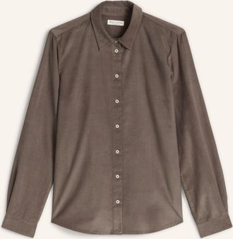 Marc O'Polo Marc Opolo Hemdbluse Aus Cord braun
