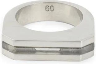 Rick Owens unisex, Accessoires, Gris, Taille: 58 MM Crystal Hollywood Ring