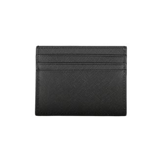 Tommy Hilfiger Textured Leather Wallet - Black