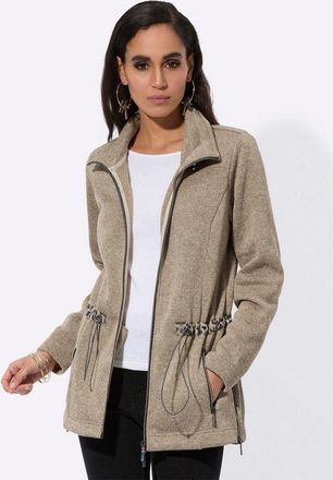 Cr&eacute;ation L Fleecejacke Strickfleece-Jacke Langarm