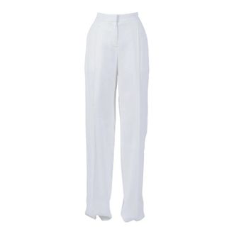 Elisabetta Franchi Bundfaltenhose - - Trousers - Damen - Wei&szlig; - S
