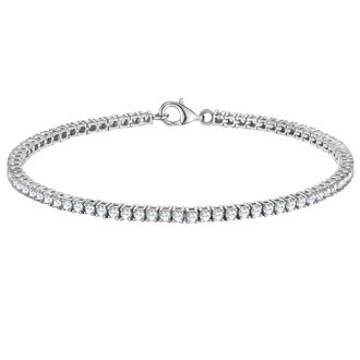 Trilani Armband - Sterling Silber Armband Zirkonia - Gr. 21 CM - in Silber - f&uuml;r Damen