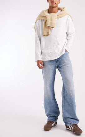 Levi's 501- Jean droit ample - Bleu clair d&eacute;lav&eacute;