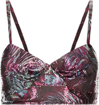 Paco Rabanne Femme, Tops, Multicolore, Taille: 36 FR Haut Bralette Sans Manches