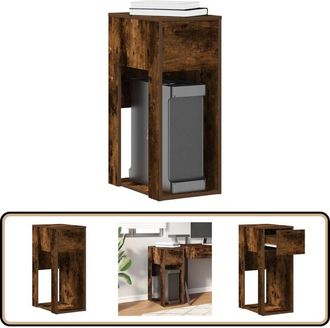 vidaXL Computerschrank mit Schublade R&auml;uchereiche 30x44x74 cm - Vidaxl