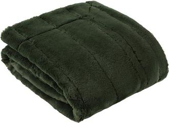 Riva Paoletti Empress Kunstfell-Decke - weiche, elegante, schwere Decke für Bett oder Sofa (Kiefer - 140x200cm)