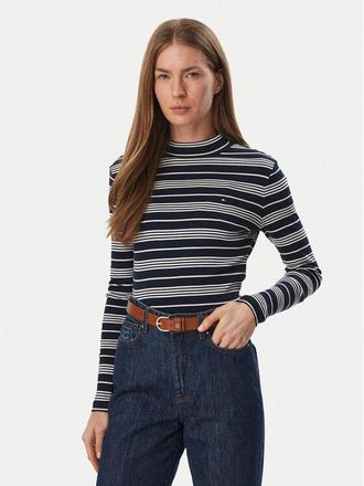 Tommy Hilfiger Bluse Cody WW0WW47307 Dunkelblau Slim Fit