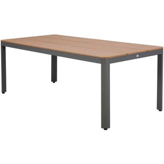 M&S Collection M&s - Table en alu 200 x 90 cm Bois Gris