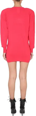 Philosophy di Lorenzo Serafini Virgin Wool Cashmere Mini Dress - Pink