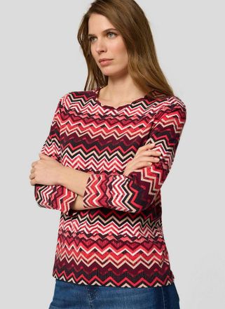 Rabe 3/4-Arm-Shirt mit Allover-Muster