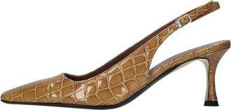 N&deg;21 Femme, Chaussures, Brun, Taille: 39 EU Escarpin Slingback en cuir