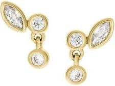 Fossil Boucles doreilles pour femmes en laiton avec fermoir poteau/bouton