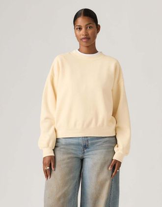 Levi's Vintage - Sweat grunge coupe carr&eacute; - Neutre-Orange