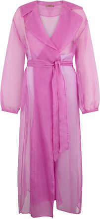 Herno Femme, Manteaux, Rose, Taille: 38 FR Silk Robe