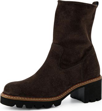 Paul Green Damen, Frauen Klassische Stiefeletten,Kurzstiefel,uebergangsschuhe,uebergangsstiefel,flach,Boots,Stiefel,Bootee,Braun (Suede/Mocca),37.5 EU / 4.5 UK