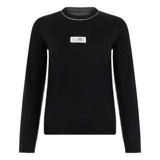 Maison Margiela Rundhals-Pullover - - Knitwear - Damen - Schwarzk - M