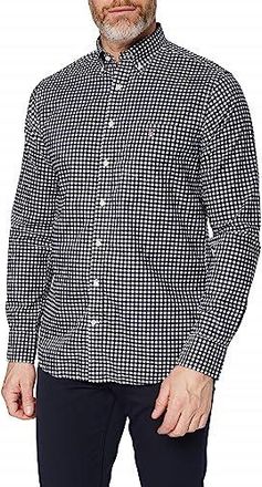GANT Poplin Shirt Chemise en Popeline Coupe Slim, Black, XL Homme