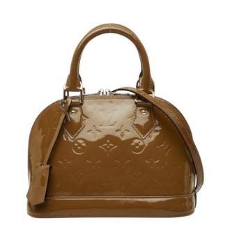 Louis Vuitton Sac &agrave; main vintage en cuir verni Pre-owned - Femme - Pre-owned - Brun - Taille: ONE Size