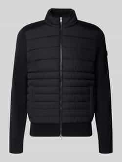 HUGO BOSS Regular Fit Strickjacke aus Baumwoll-Schurwoll-Mix Modell H-Facente