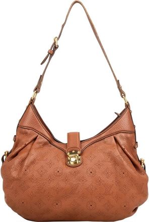Louis Vuitton Crossbody Bags - Louis Vuitton Leather Monogram Mahina Shoulder Bag - Gr. unisize - in Braun - f&uuml;r Damen