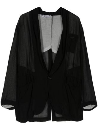 Comme Des Garçons Einreihiges Sakko - Schwarz