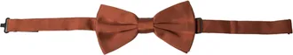 Dolce & Gabbana Brown Silk Adjustable Neck Men Bow Tie
