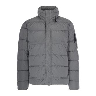 C.P. Company Abnehmbare Kapuze Daunenjacke - - Jackets - Herren - Grau - S