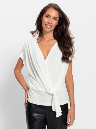 Heine T-Shirt Wickelshirt Kurzarm